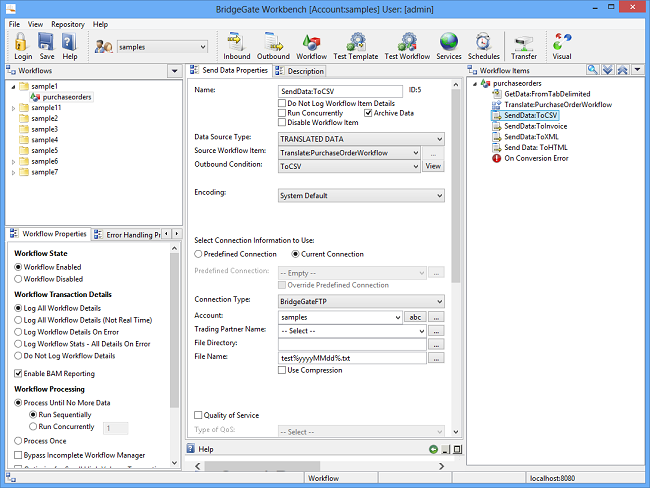 BridgeGate Samples and Tutorials