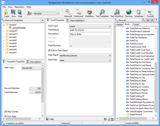 BridgeGate Samples and Tutorials