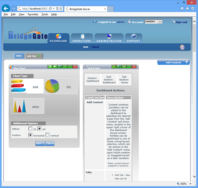 BridgeGate Samples and Tutorials