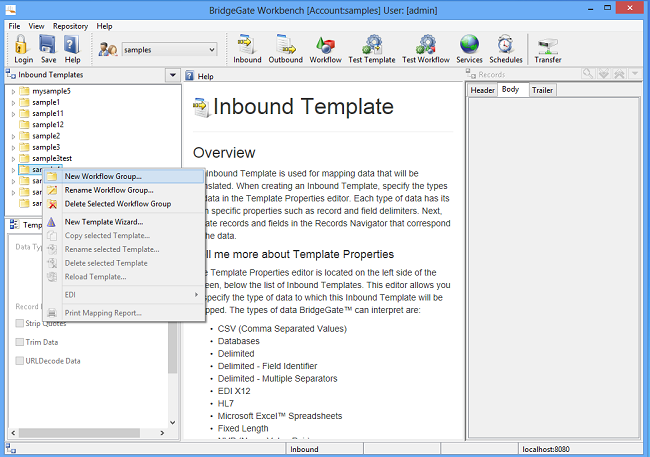 BridgeGate Samples and Tutorials